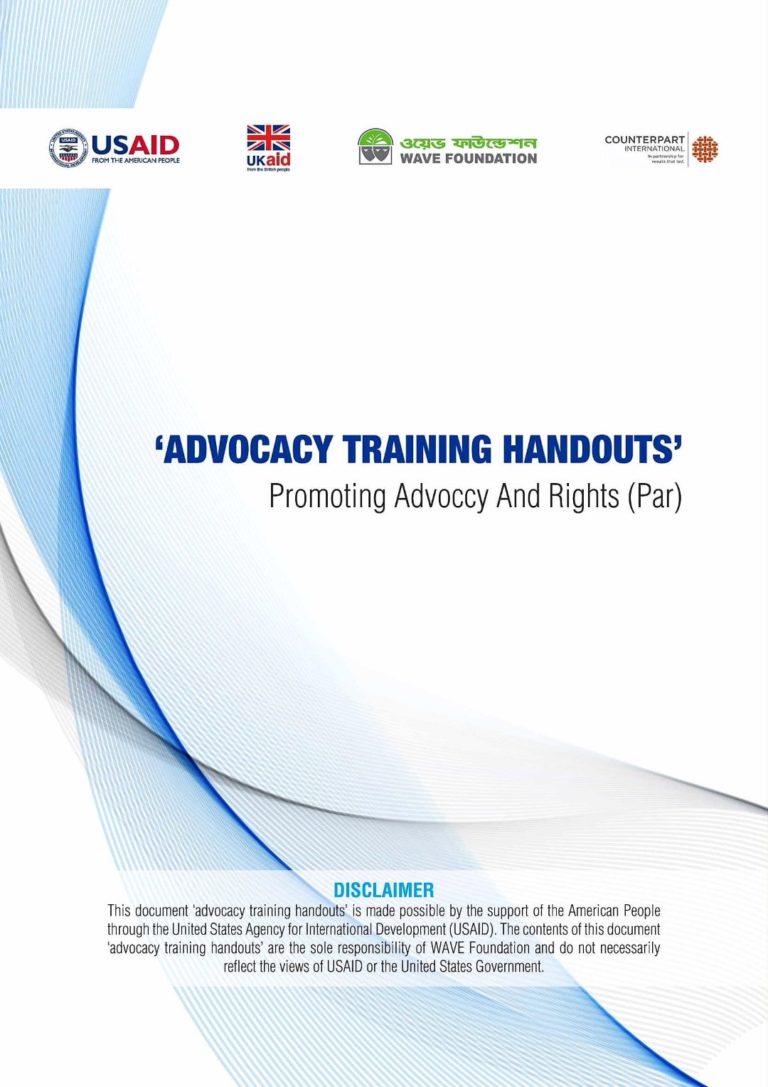 Advocacy Training Handouts – Advocacy Toolbox